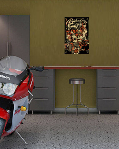 Rockin’ Garage Medium Removable Sticker - Car Stickers and wall decor ...
